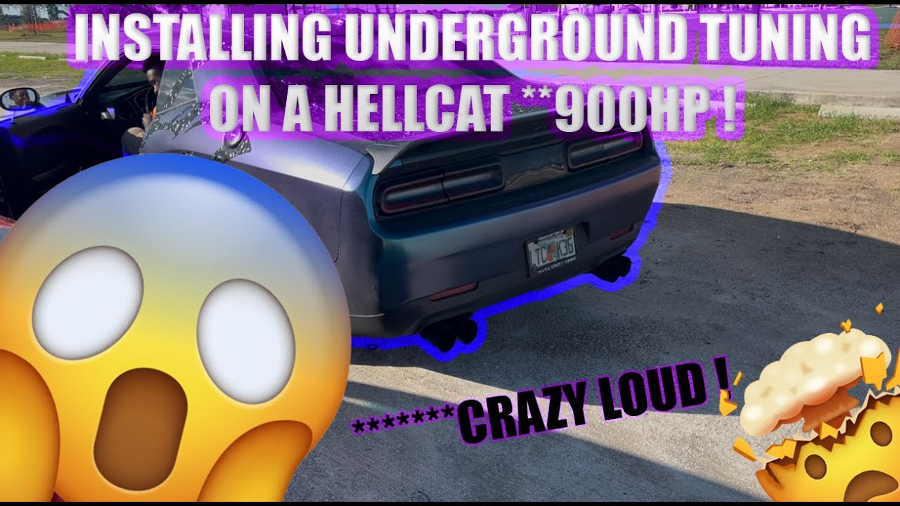 INSTALLING UNDERGROUND TUNING ON A HELLCAT **900HP ! 😈😱 - YouTube