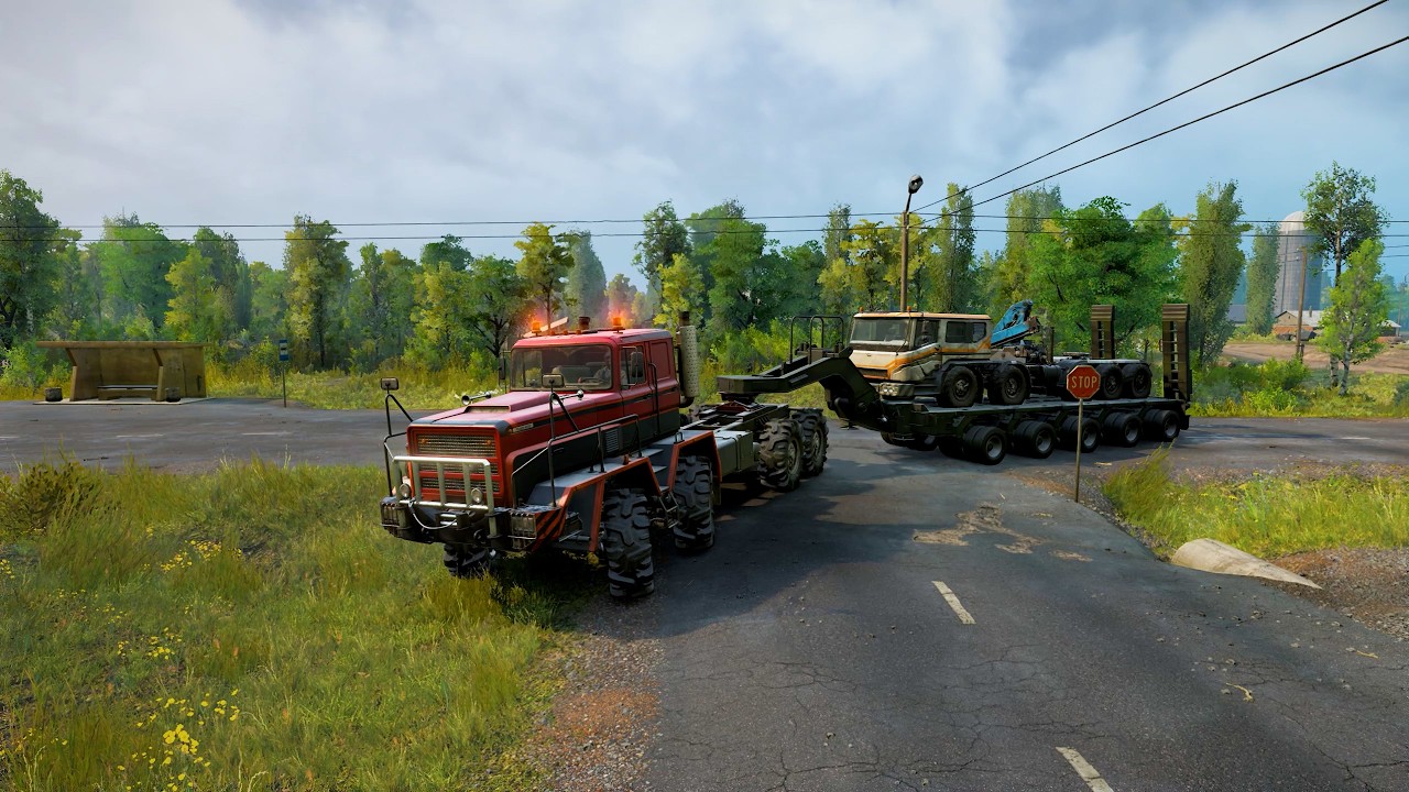 PLAD 450 | Transporting the damaging Truck | SnowRunner - YouTube