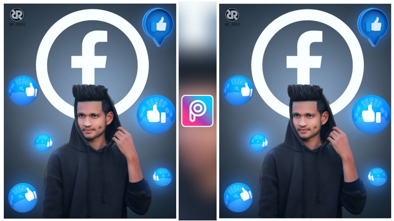 Facebook photo editing in PicsArt 2021 | social media editing | viral ...