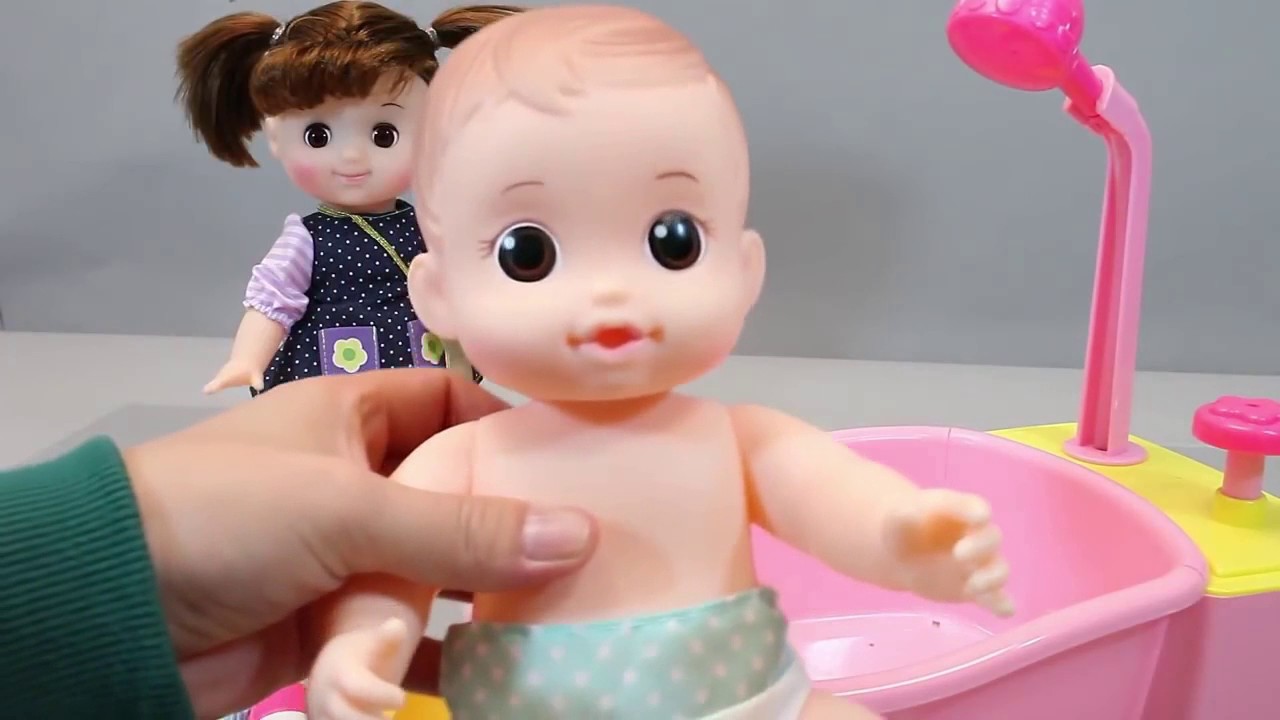 Dress Up Princess Little Mimi Baby Doll Bath Time Toy Surprise,kids ...