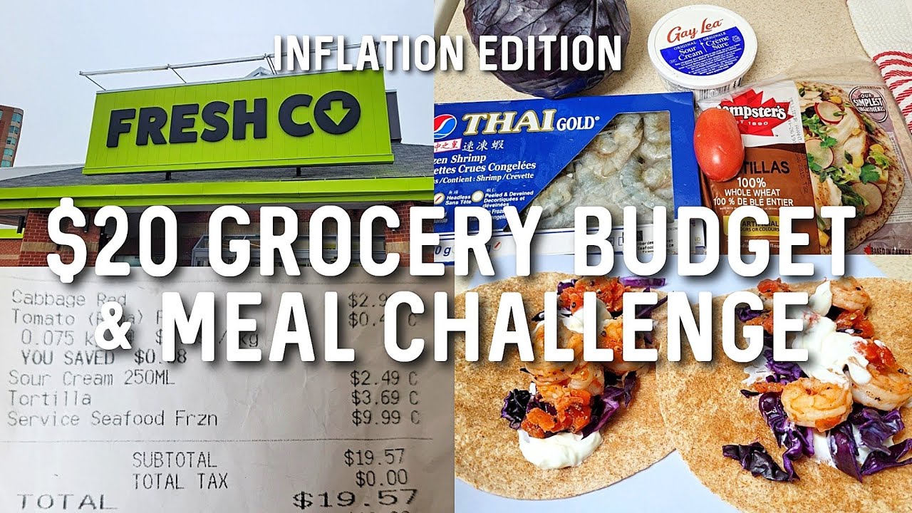$20 Grocery Budget & Meal Challenge in Toronto | Grocery Budget ...