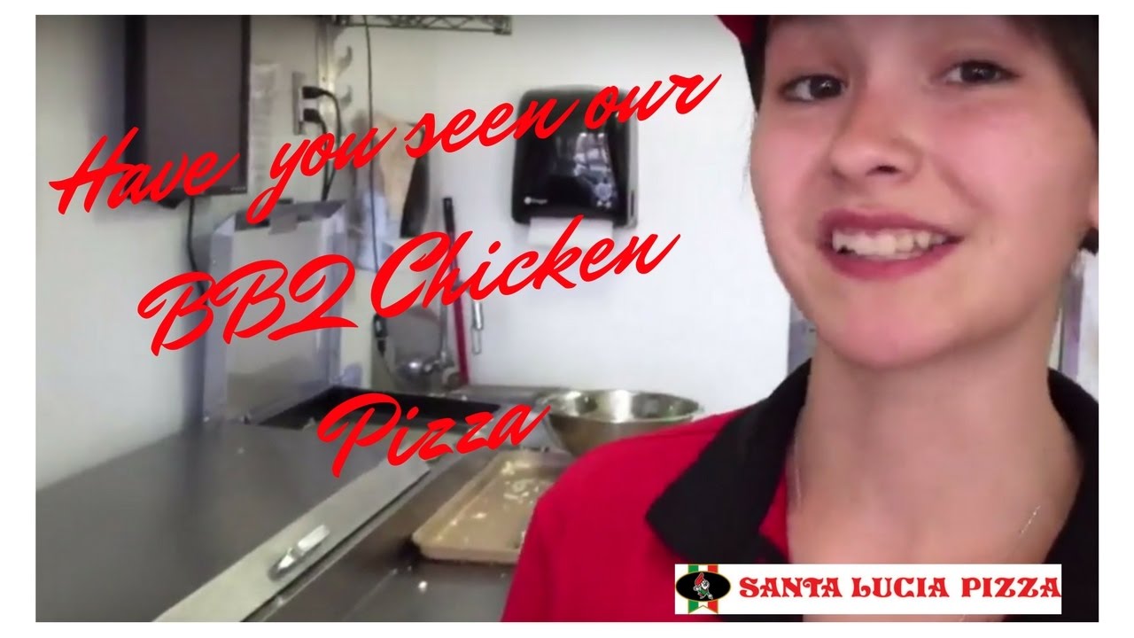 Santa Lucia Pizza Saskatoon | BBQ Chicken Pizza - YouTube