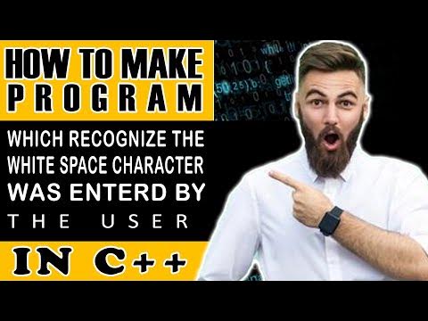 Prompt the user to enter whitespace character - Recognize which white ...