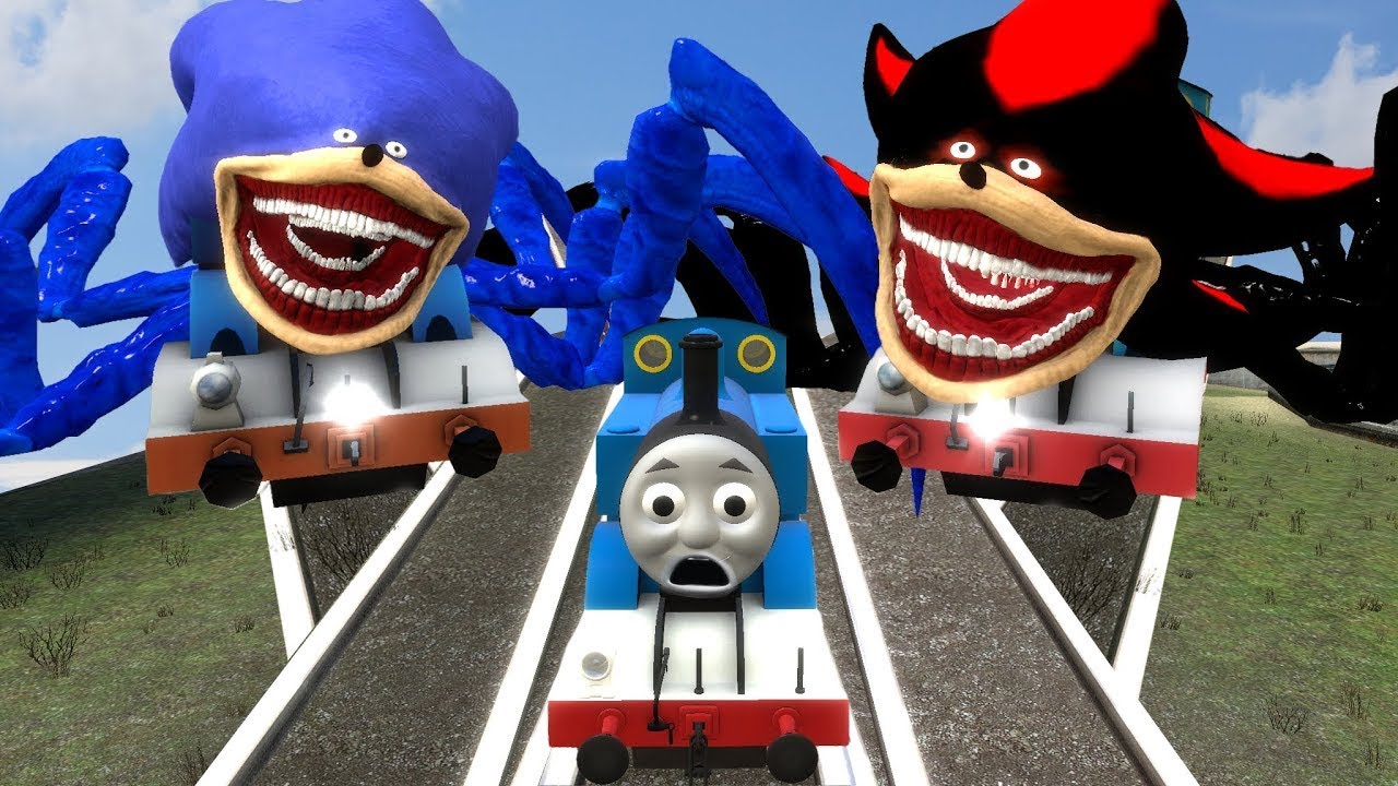 Building a Thomas Train Chased By New Super Cursed Thomas Shin Sonic ...