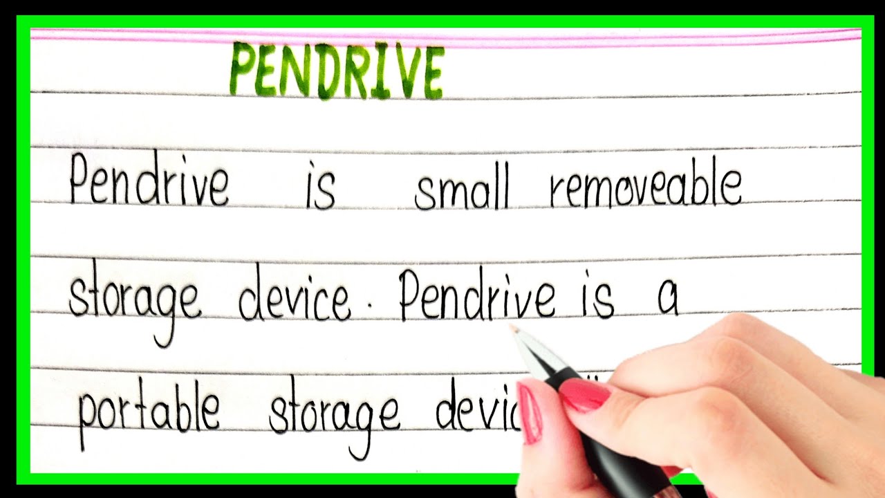 Definition of pendrive | Define pendrive | what is pendrive - YouTube