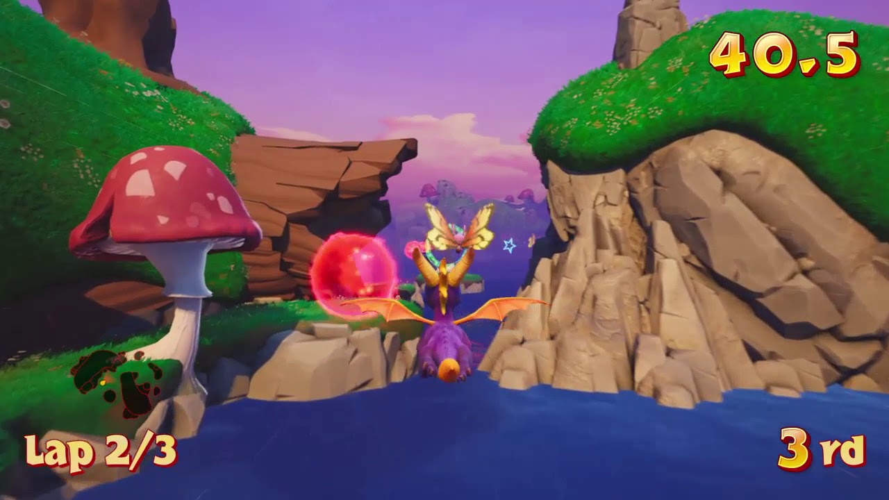 Spyro Reignited Trilogy - Mushroom Speedway: Race the Butterflies - YouTube