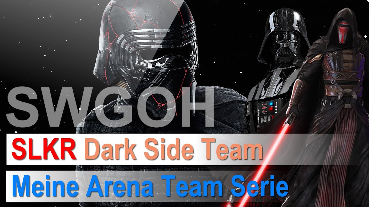 SWGOH - Mein aktuelles SLKR Dark Side Arena Team - YouTube