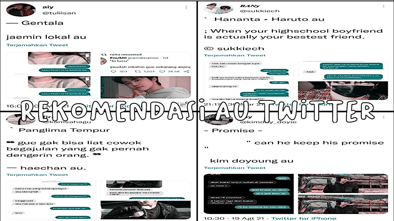 🌷 REKOMENDASI AU TWITTER 🌷 - YouTube