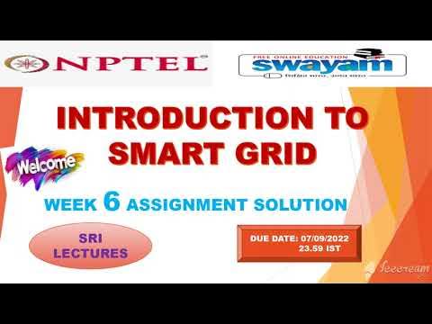💥WEEK 6💥🔥INTRODUCTION TO SMART GRID ASSIGNMENT SOLUTION🔥 - YouTube