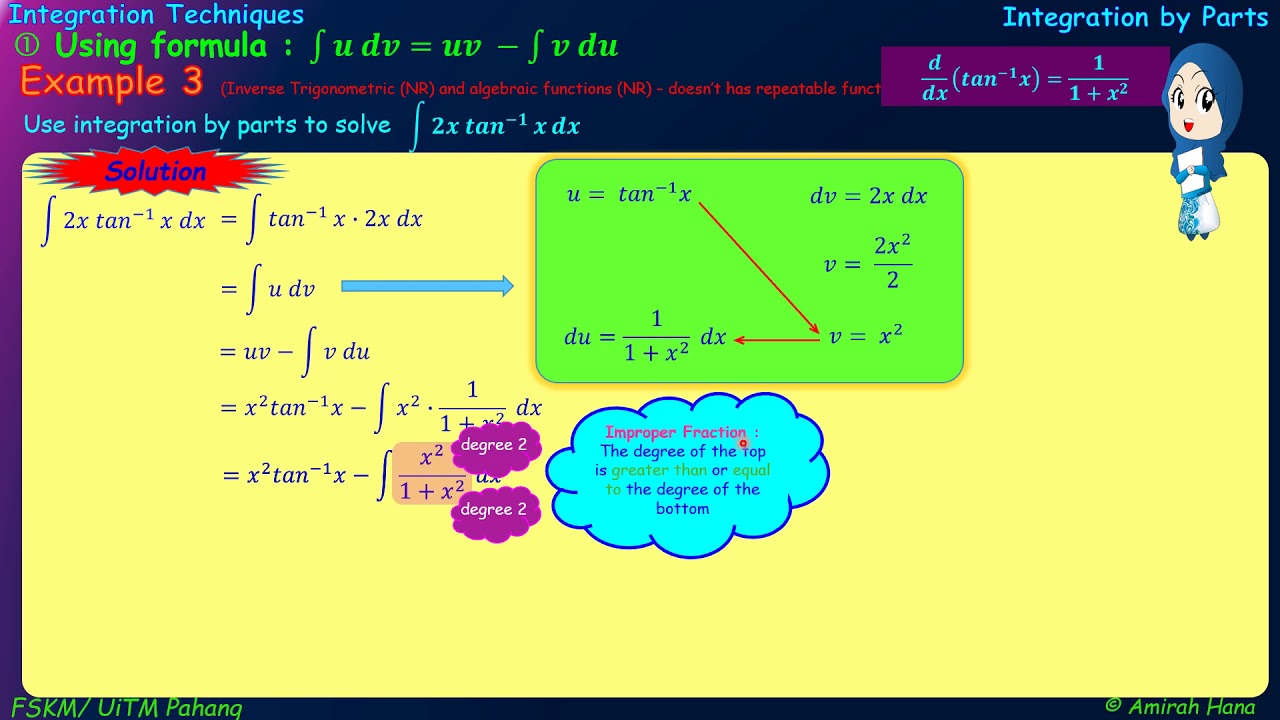 integration by parts (Example 3) - YouTube