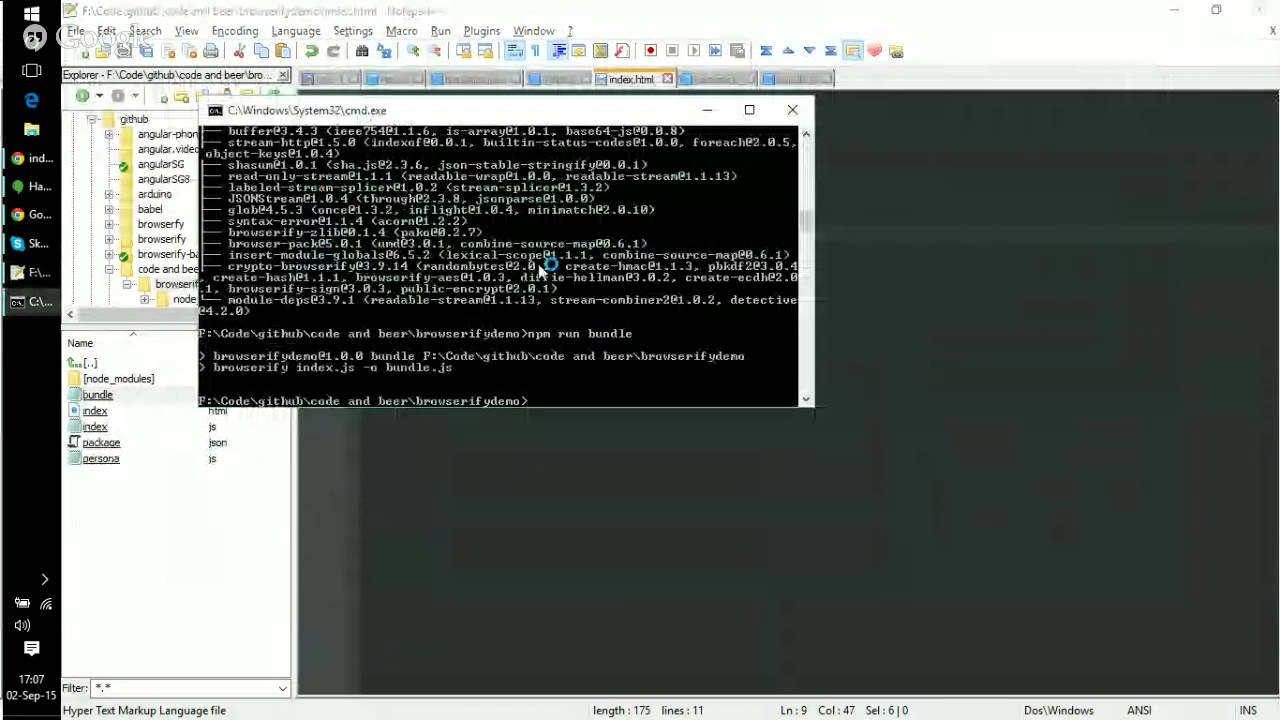 Code And Beer Desarrollo En Javascript Con Browserify Y Babel Youtube