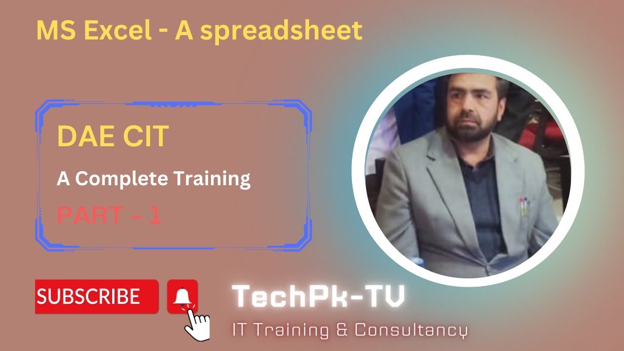 What is MS Excel || Part - 1 || By Prof. Salman Tariq - YouTube