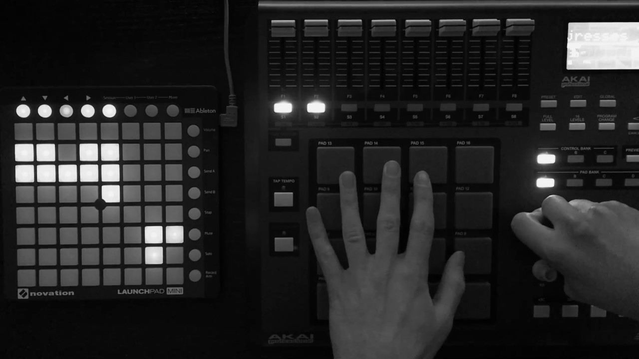 Launchpad Mini MK2 Akai MPD32 Ableton Live TING - YouTube