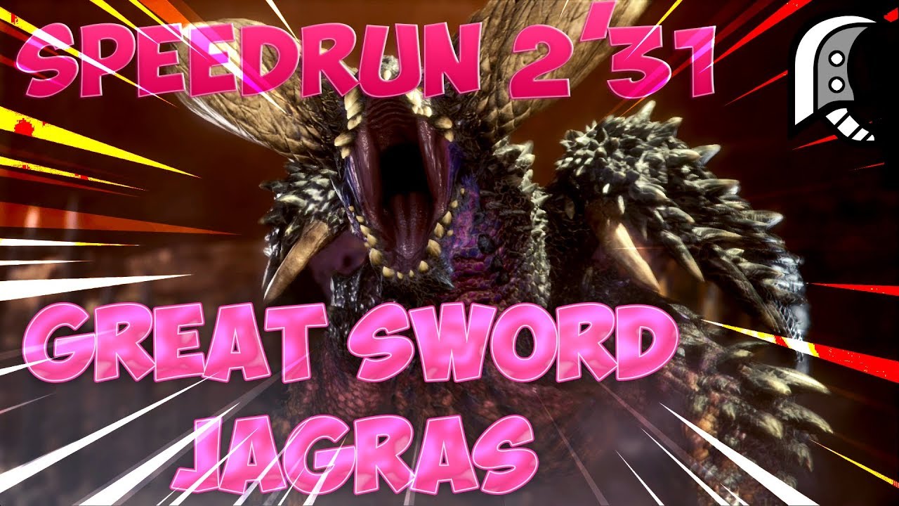 #MHW/NERGIGANTE VS GREAT SWORD JAGRAS"SPEEDRUN 2'31 " - YouTube