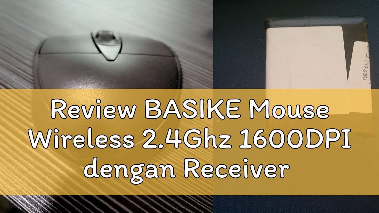 Review BASIKE Mouse Wireless 2.4Ghz 1600DPI dengan Receiver USB untuk ...
