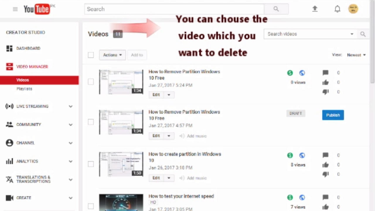 How to Delete ANY Video From YouTube - YouTube