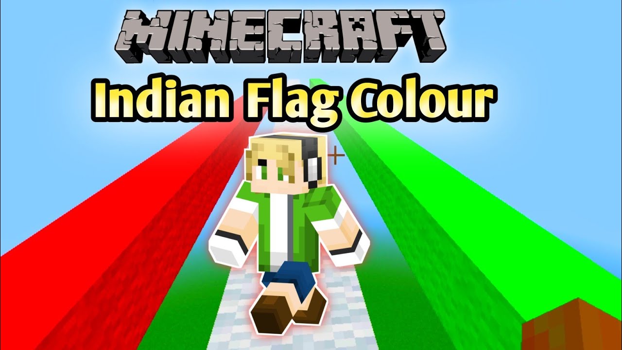 Create Indian Flag 🇮🇳 Colour Island In Minecraft | Build Challenge ...