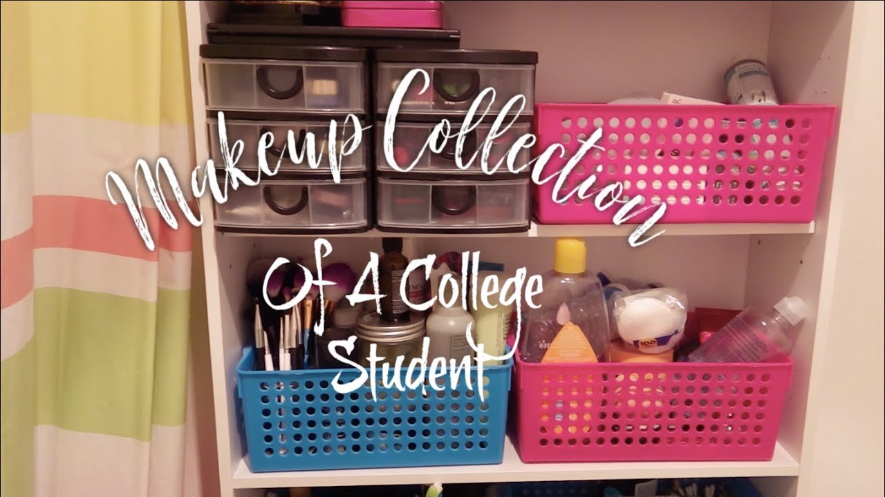 MAKEUP COLLECTION OF A COLLEGE STUDENT - YouTube
