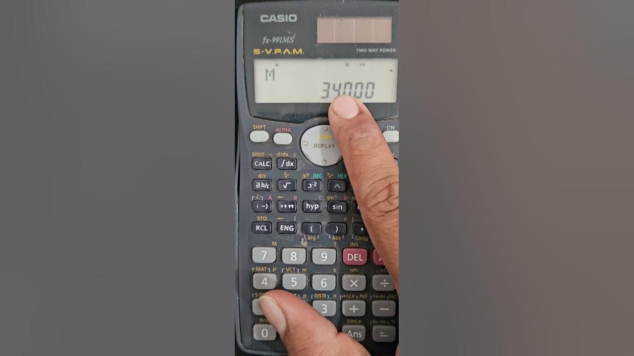 saving Values in 991MS calculator - YouTube