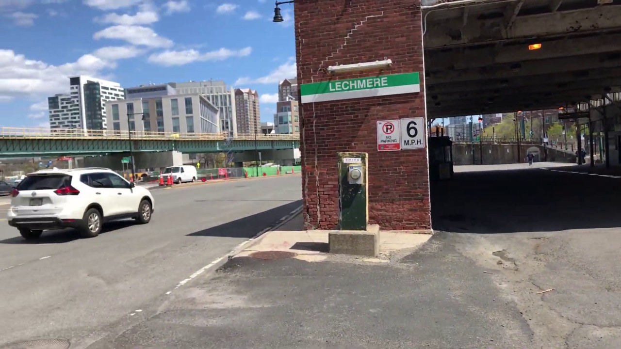 Old Lechmere MBTA station vs New tracks - YouTube