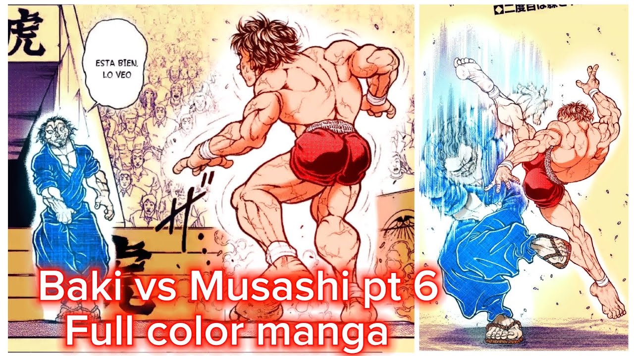 BAKI VS MUSASHI Full color manga/Pt 6/ Baki-Dou - YouTube