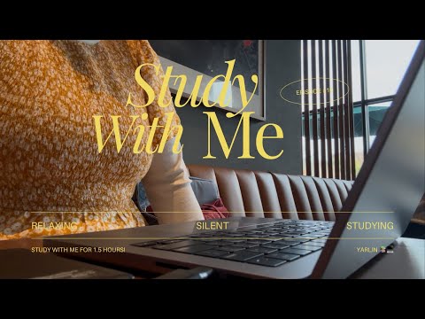 Study With Me at Starbucks ☕ | 1.5 Hour Productive Session with Ambient Café Sounds