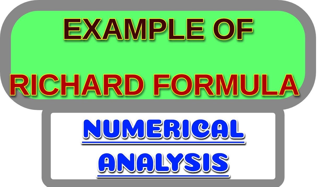 Example of Rechardson's extrapolation method.how to find derivative ...