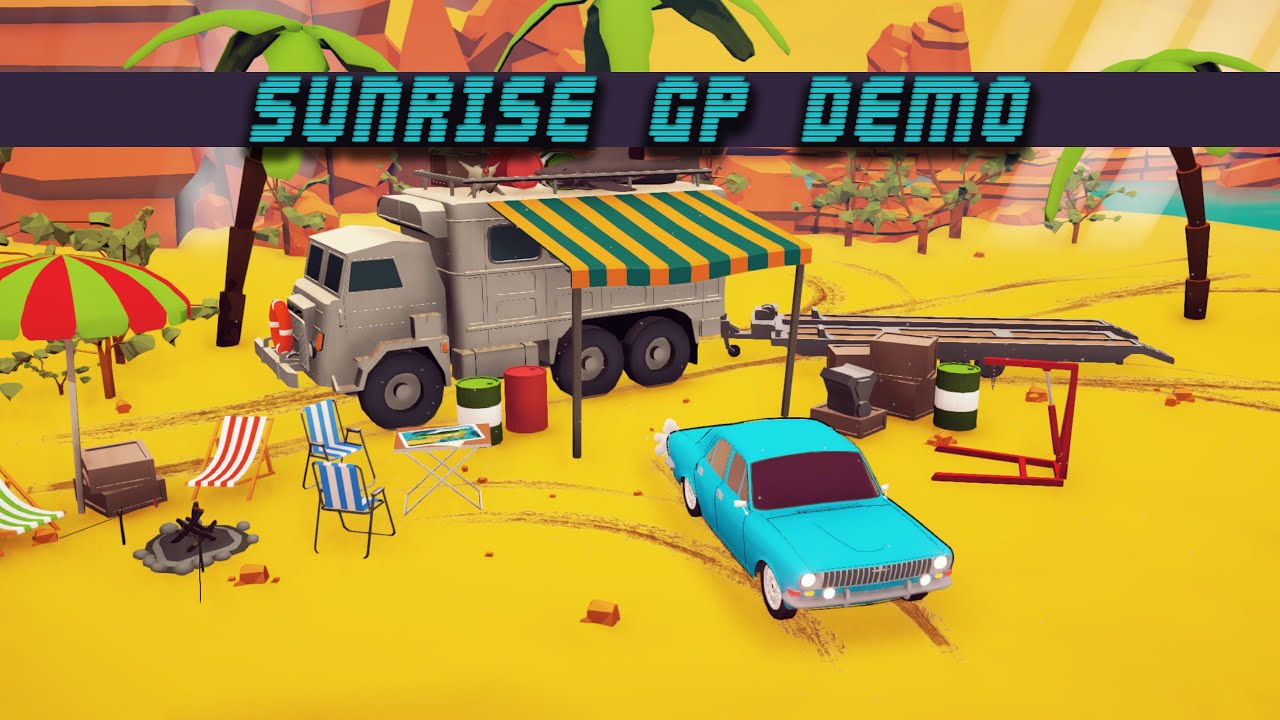 Sunrise GP ⚝ DEMO ⚝ Arcade racing ⚝ Low Poly ⚝ Local Multiplayer ...