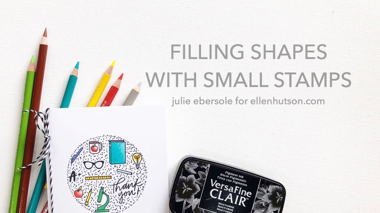FILLING SHAPES WITH SMALL STAMPS - HELLO, MONDAY 08/06/2018 - YouTube