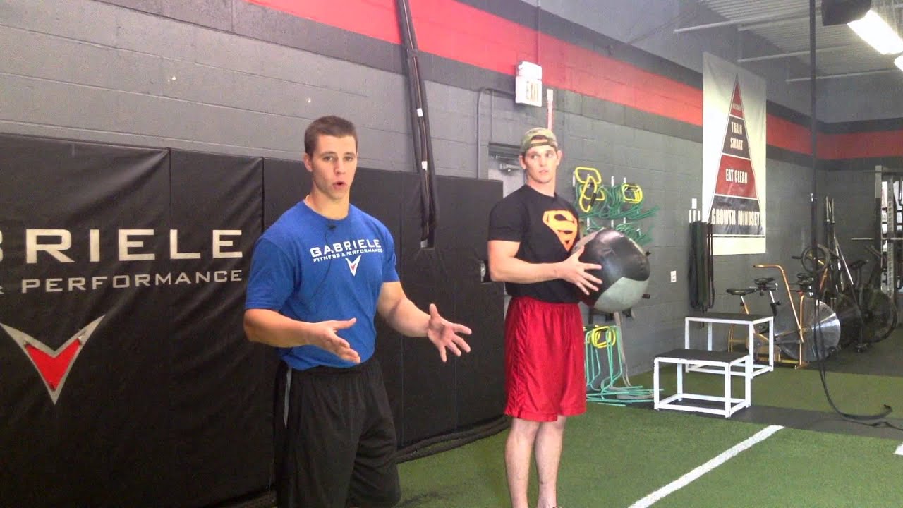 Overhead Medball Marches for Speed & Core Strength - YouTube