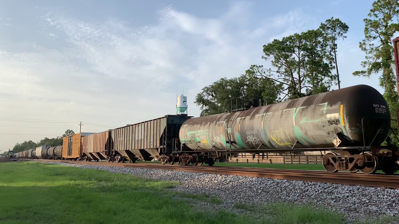 Q603-15 at Folkston, Ga at 7:38 pm July 15th 2019 CSX 554 CSX 145 - YouTube