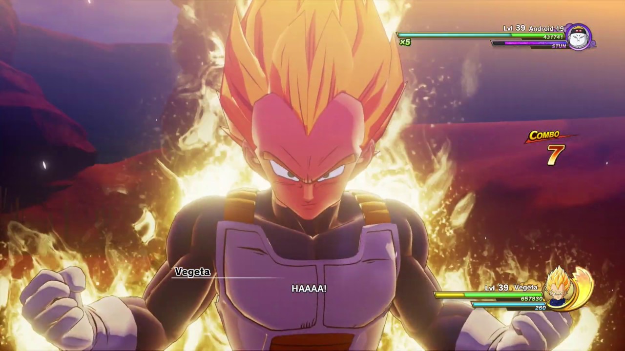 Android 19 Boss Fight As Super Saiyan Vegeta - Dragon Ball Z Kakarot ...