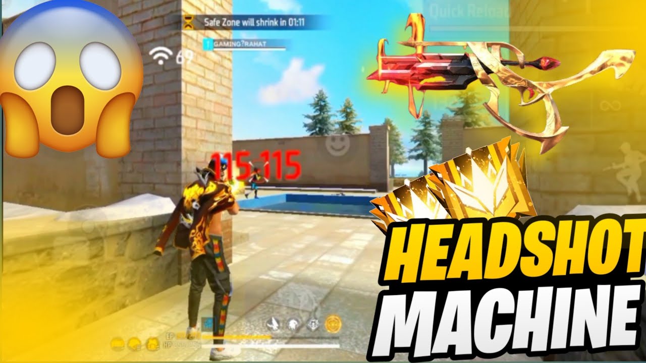 (HEADSHOT MACHINE) (MAC10) how to gaming video free fire😱😱 ফ্রি ফায়ার ...