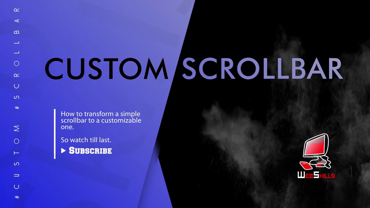 Custom Scrollbar Simple Html Css Youtube