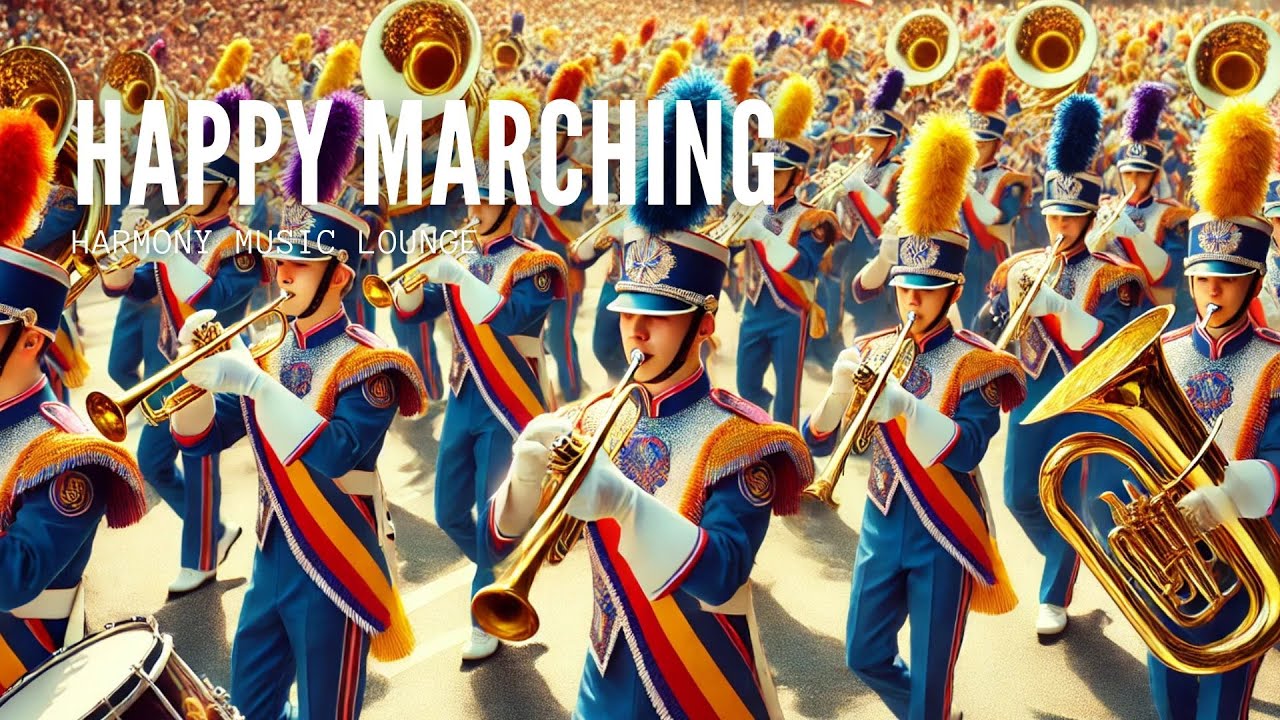 Happy Marching Band Music | Uplifting Instrumental Tunes to Brighten ...