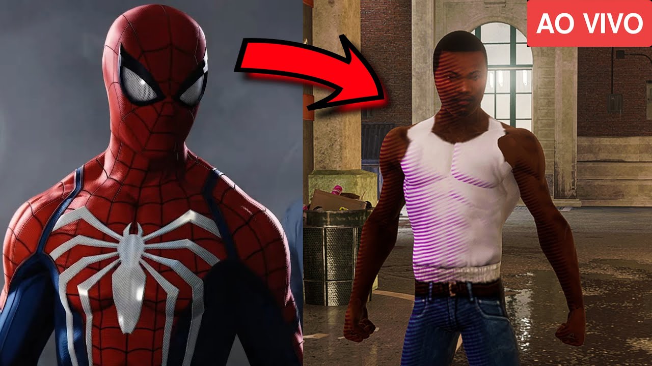 NOVO MOD DO CJ DP GTA NO JOGANDO SPIDER-MAN REMASTERED! JOGANDO ATÉ ...