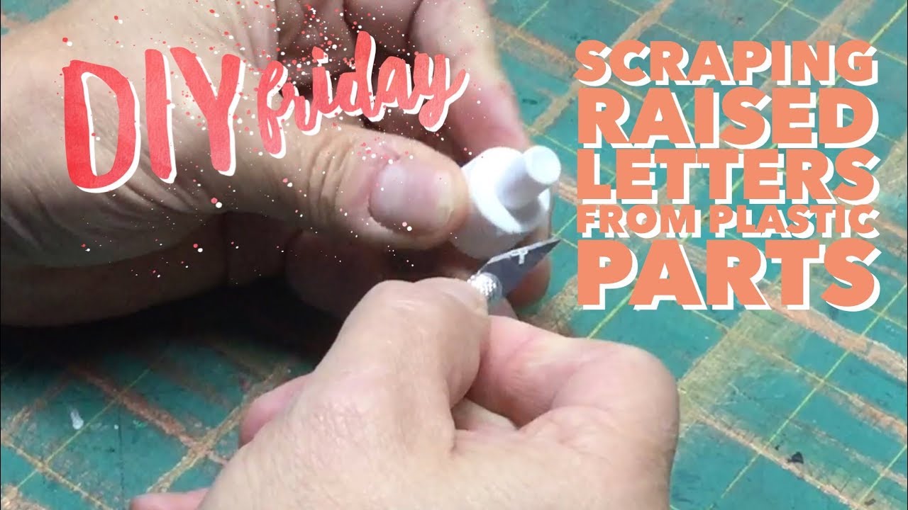 DIY Friday - Removing Raised Print from Plastic - Artsmith Craftworks ...