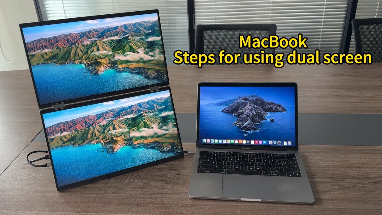 MacBook steps for using dual monitor - YouTube
