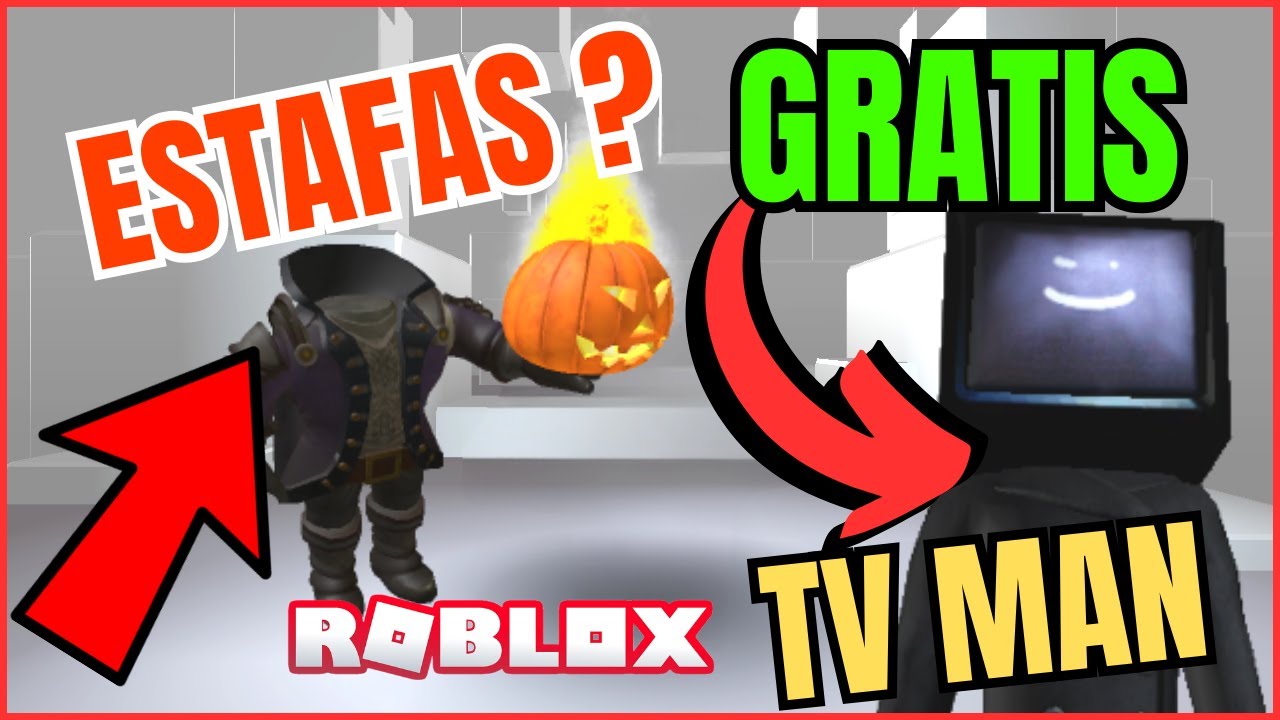ESTAFAS DE CONSEGUIR AVATAR SIN CABEZA GRATIS en roblox + AVATAR GRATIS TV MAN - YouTube