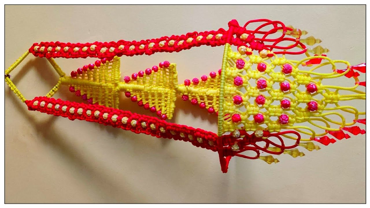 Beutiful Macrame Teddy Jhula making tutorial | DIY Macrame Jhula - YouTube