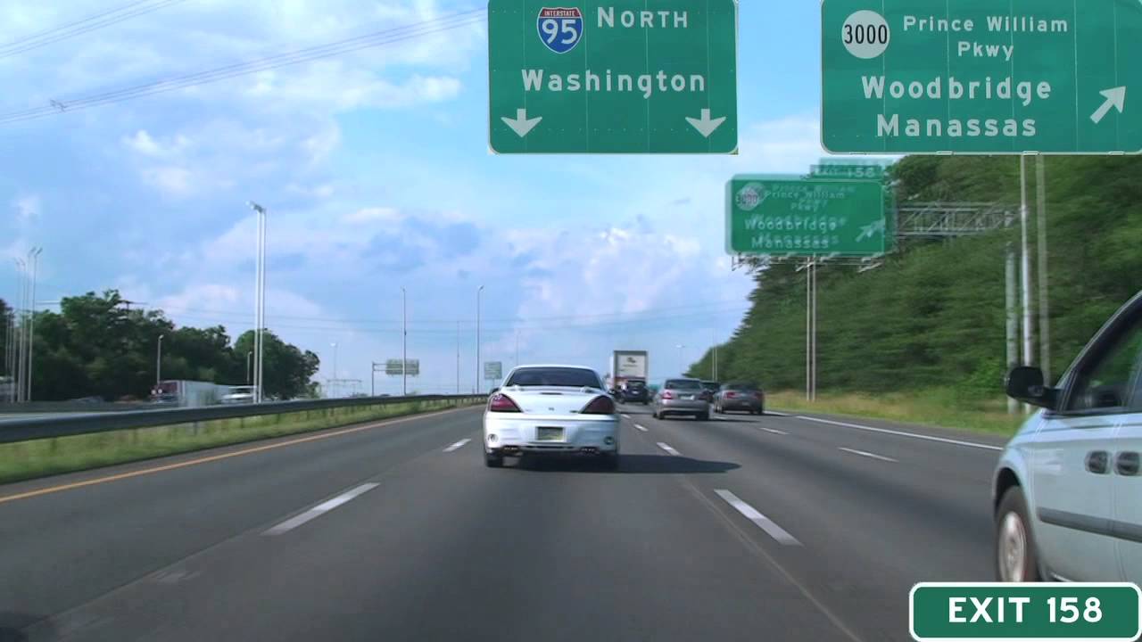 I-95 North Mile 152-170: Northern Virginia - YouTube