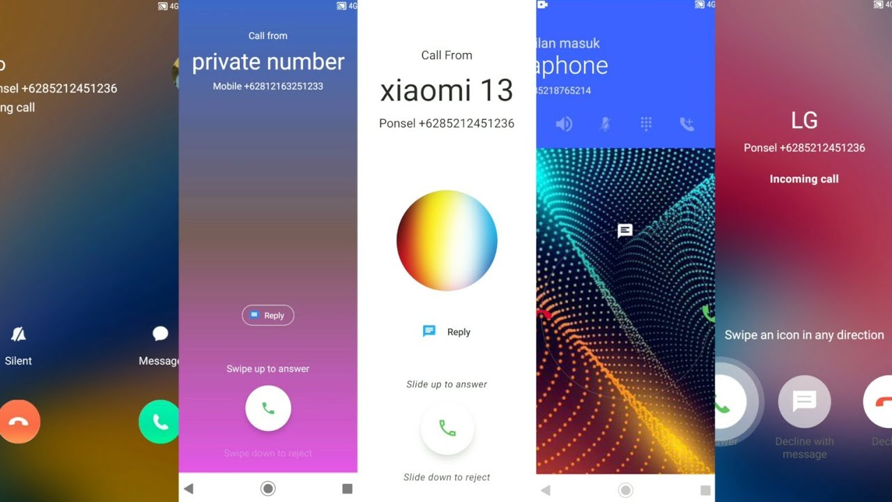 🔵OPPO F9/ XIAOMI 13T/ XPERIA 1 V/ MOTOROLA E4/ LG W41 PHONE INCOMING ...