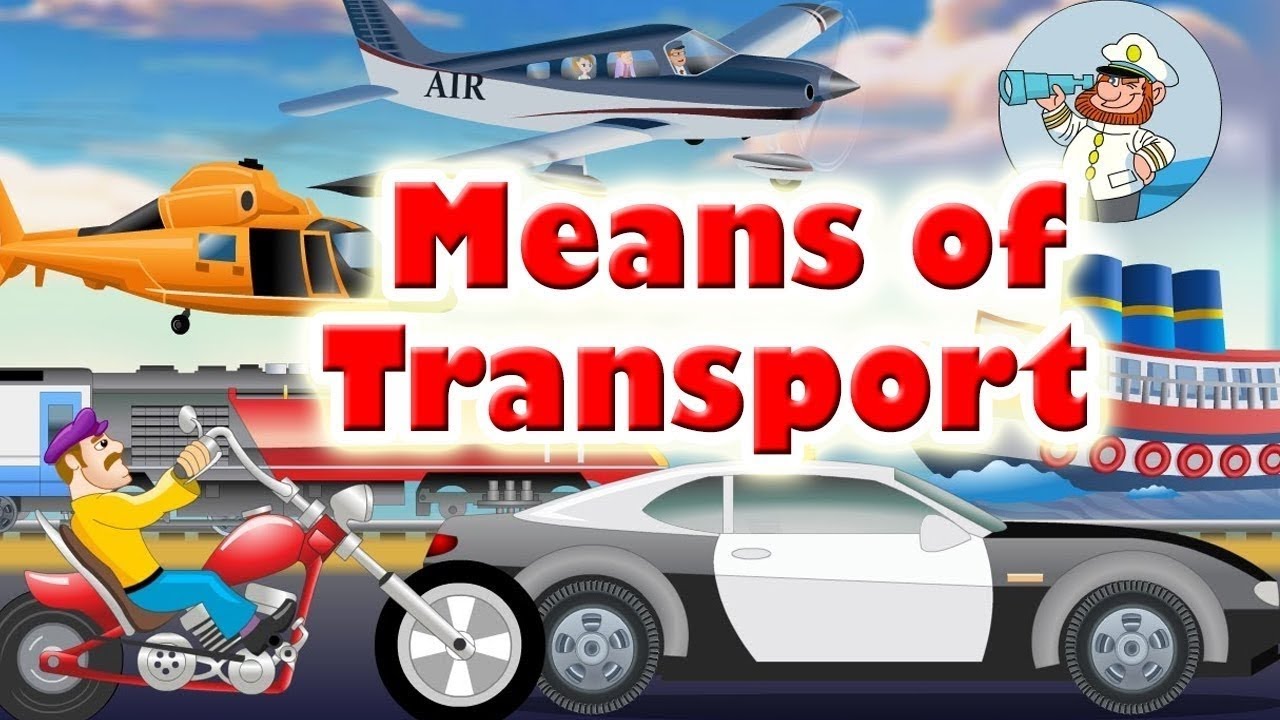 Means of Transport | Means Of Transport In English | Car Bus Train ...