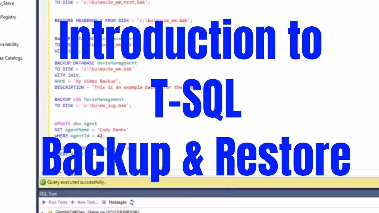 Solved Restore SQL Database From BAK File Using A SQL 9to5Answer Solved Restore SQL Database From BAK File Using A SQL 9to5Answer