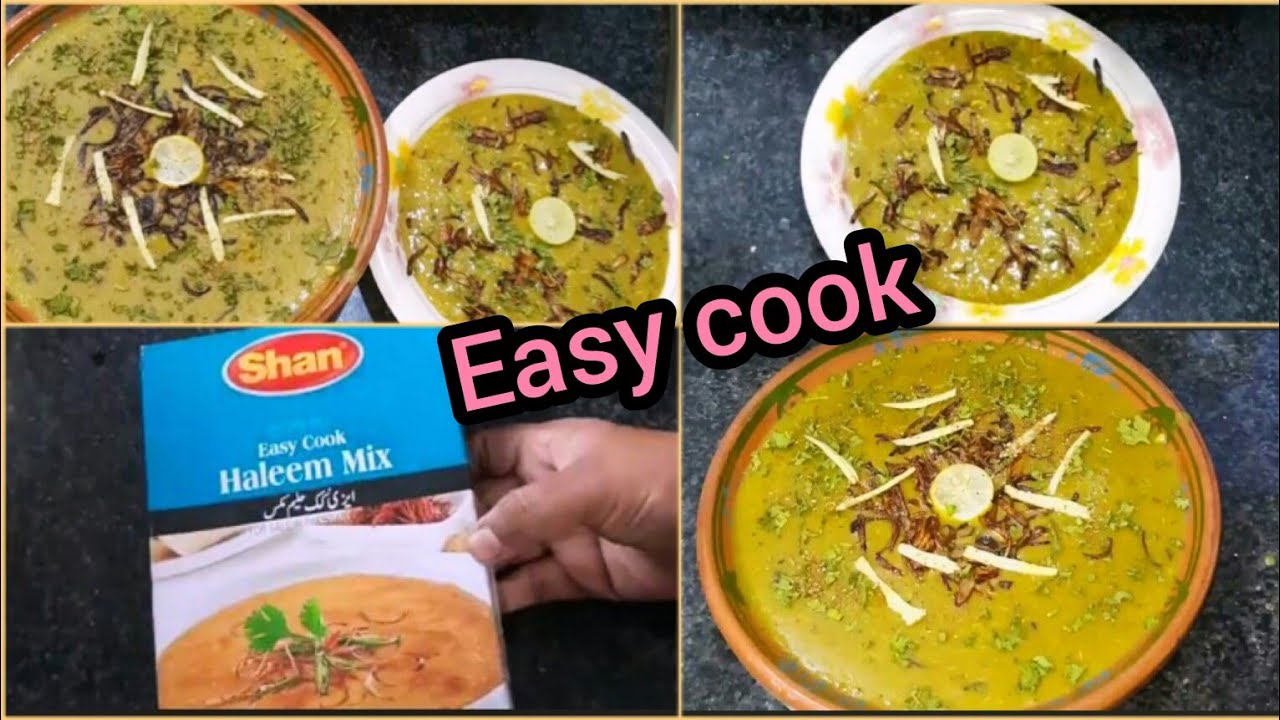 Shan Easy Cook Haleem Recipe || How To Make Packet Wali Haleem ...