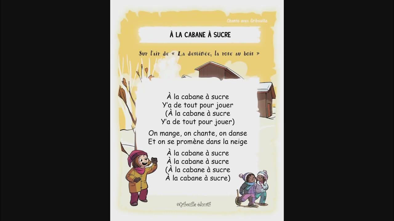 À la cabane à sucre - Comptine Gribouille - YouTube