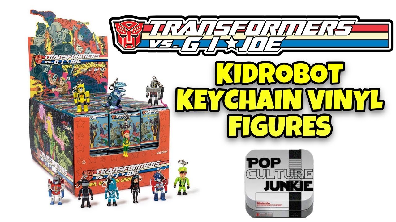 Kidrobot Transformers vs GI Joe Keychain Series Vinyl Figure Unboxing ...