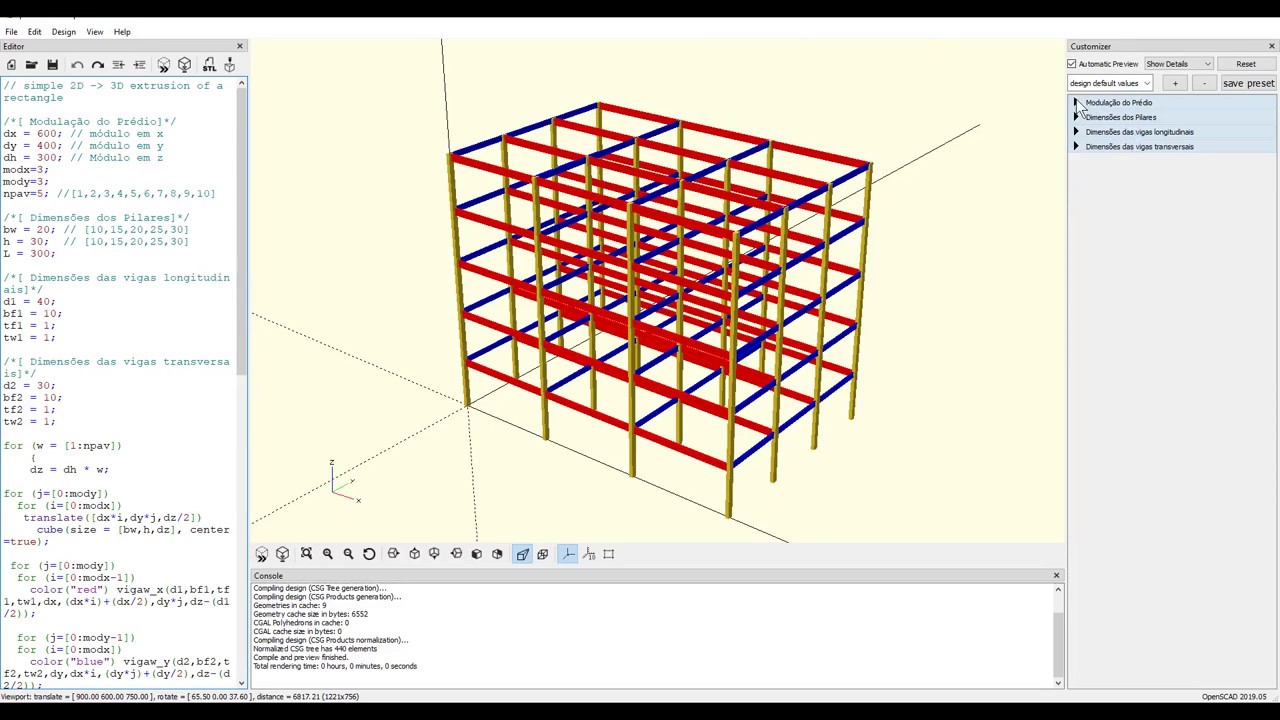 My Own BIM in OpenSCAD. - YouTube