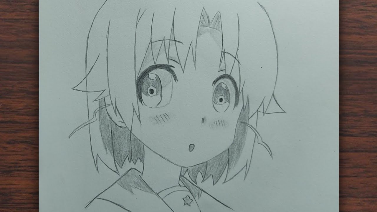 Anime drawing | how to draw Yuki Takeya gakkou gurashi step-by-step ...