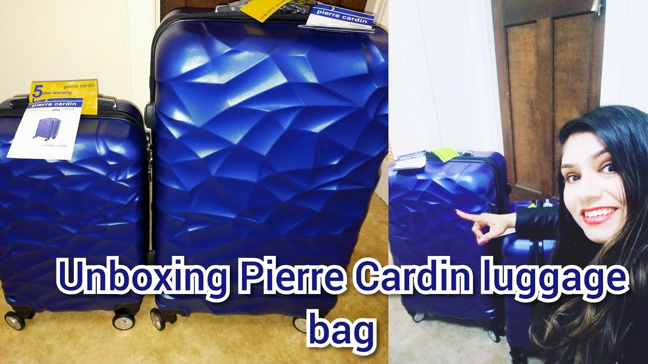 unboxing Pierre Cardin luggage bag set. - YouTube